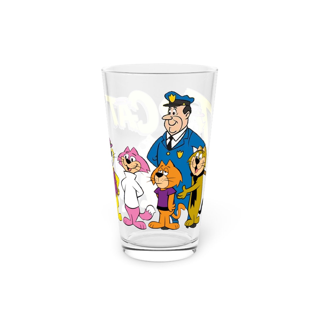 Top Cat & His Gang Pint Glass, 16oz Hanna-barbera Officer Dibble, Brain ...