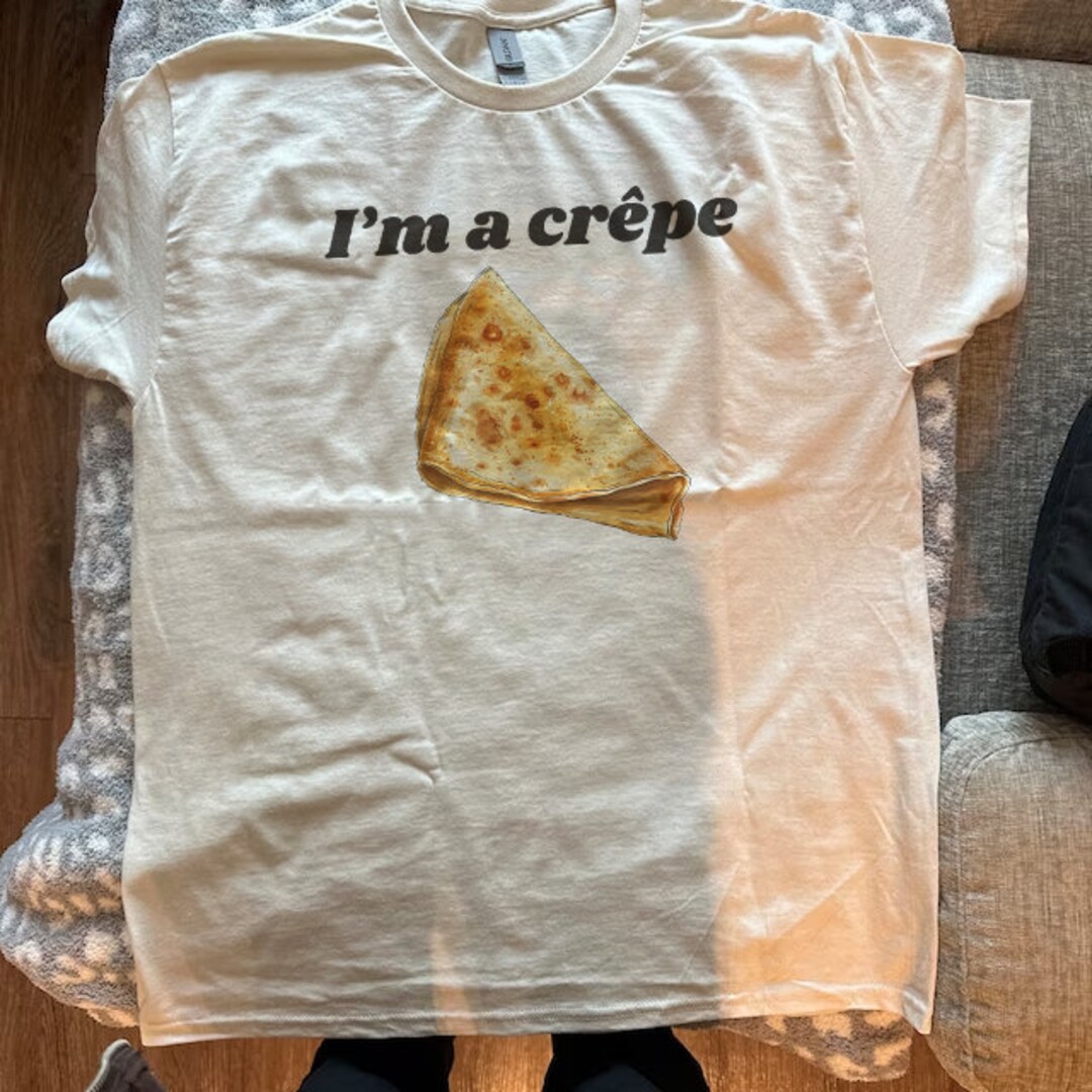 I'm a Crêpe Tee, Funny Aesthetic Meme Creep T-shirt, Retro Vintage ...