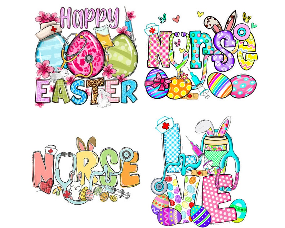 Easter Nurse Png Bundle, Hoppy Nurse Png, Easter Bunny Png, Easter ...