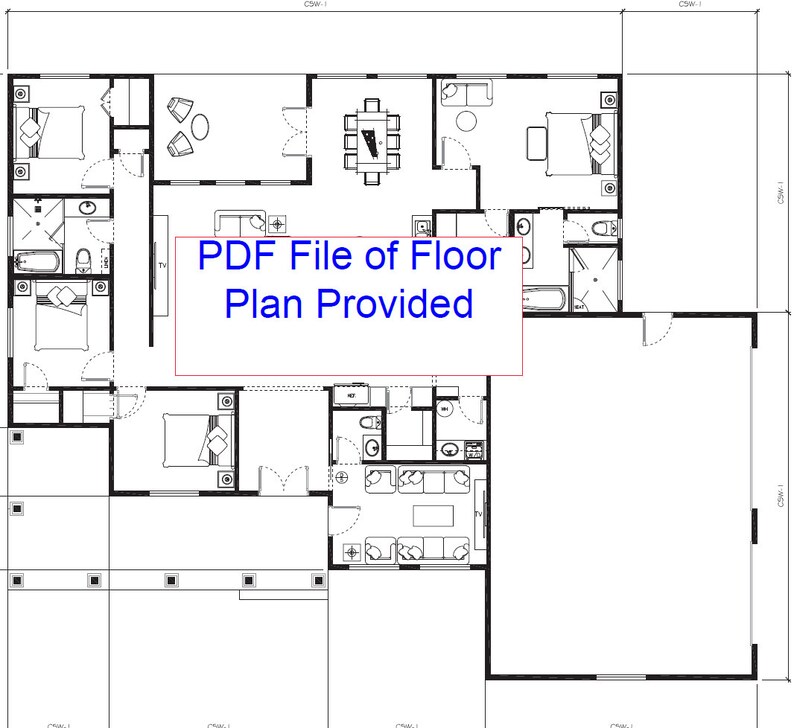 Custom Architectural Drafting, House Plan Drawing, Floor Plan Layout or ...