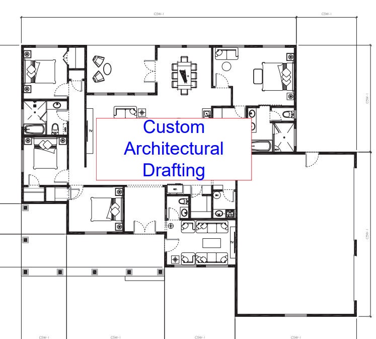 Custom Architectural Drafting, House Plan Drawing, Floor Plan Layout or ...