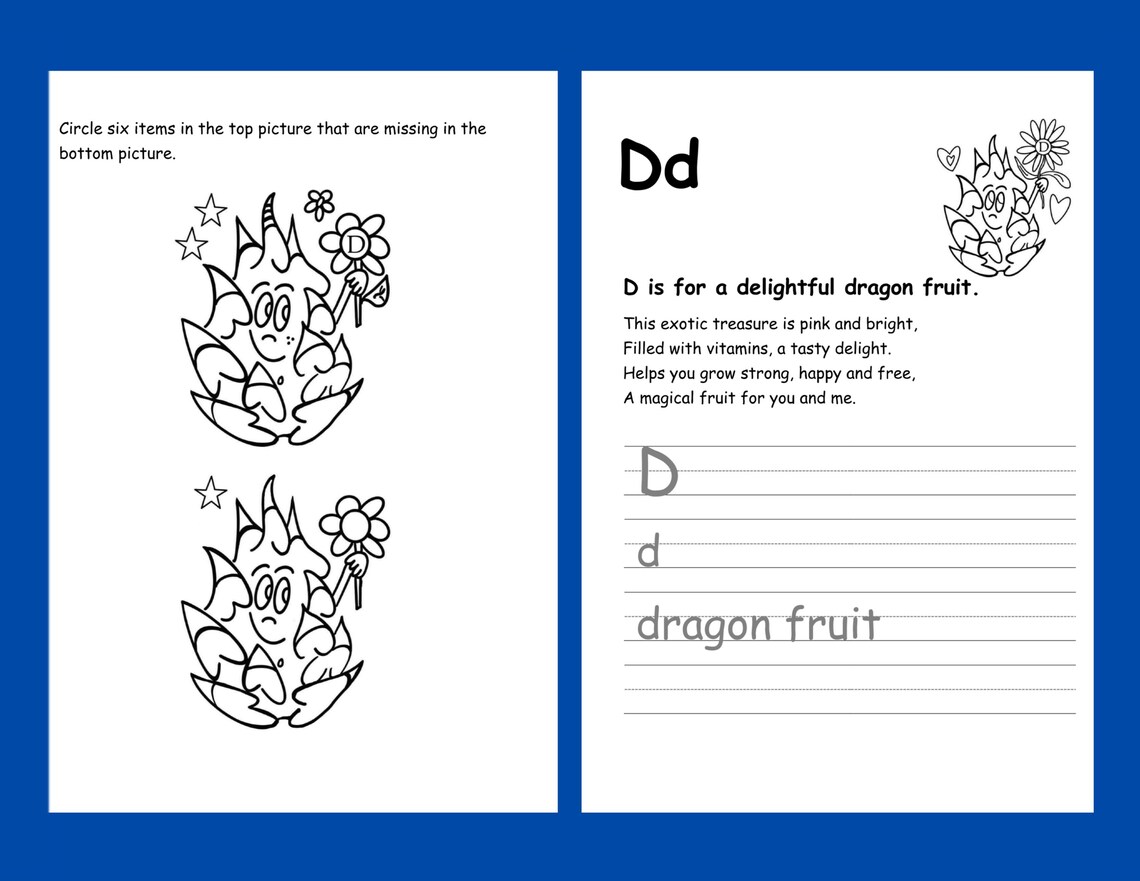 Kids Coloring Book, Food Abcs, Teacher Resources, Color & Activity ...