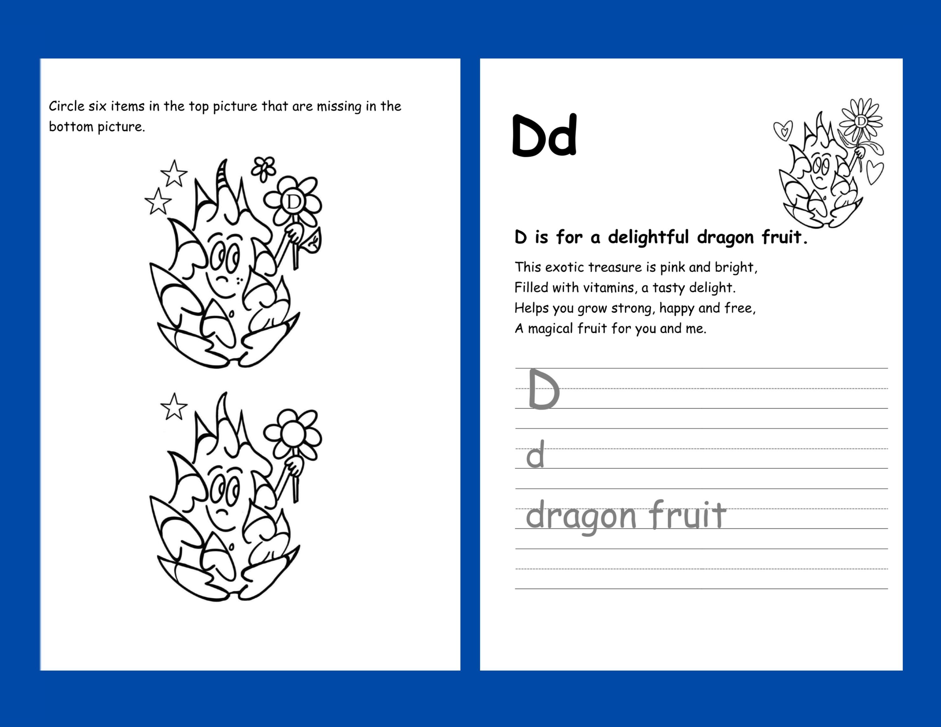 Kids Coloring Book, Food Abcs, Teacher Resources, Color & Activity ...
