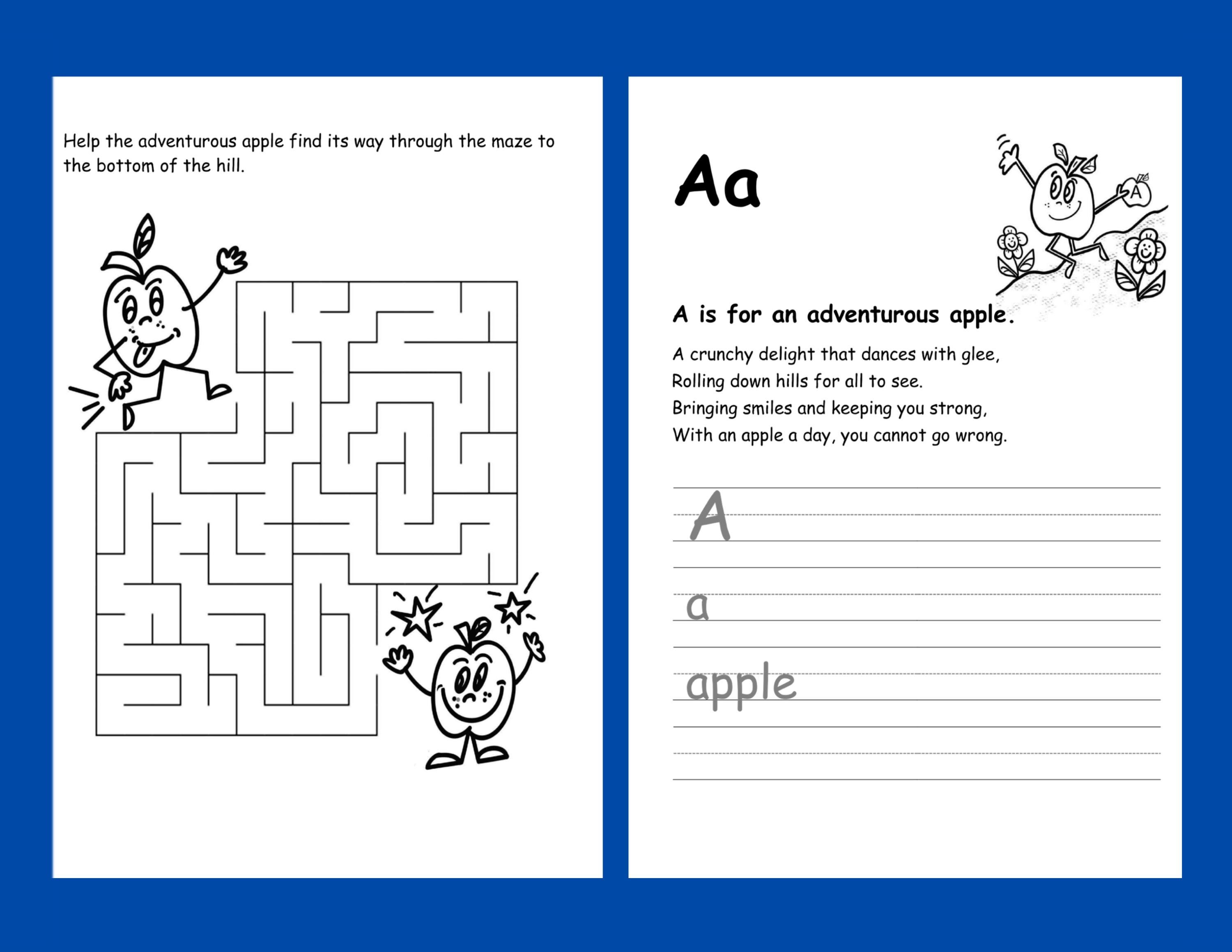 Kids Coloring Book, Food Abcs, Teacher Resources, Color & Activity ...