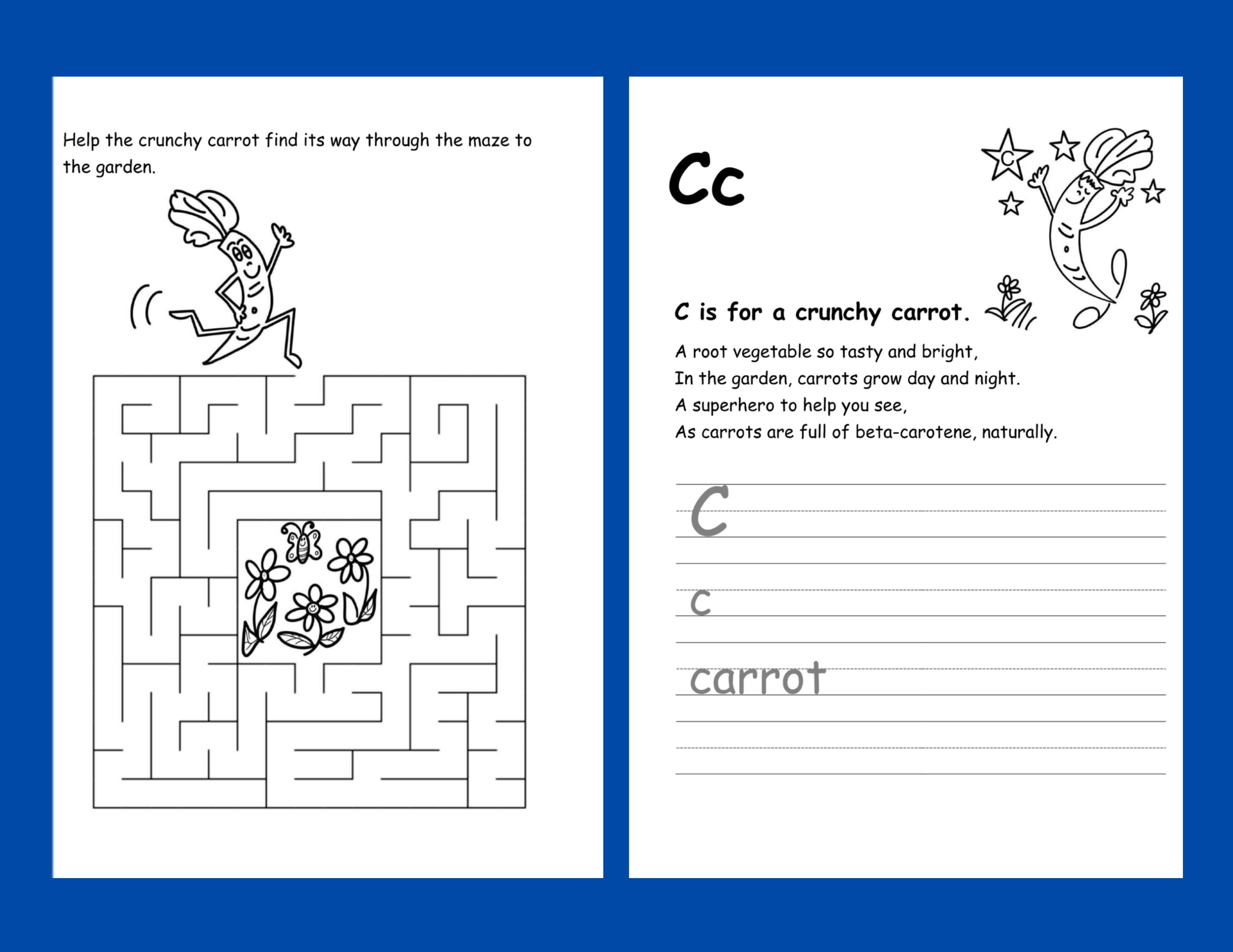 Kids Coloring Book, Food Abcs, Teacher Resources, Color & Activity ...