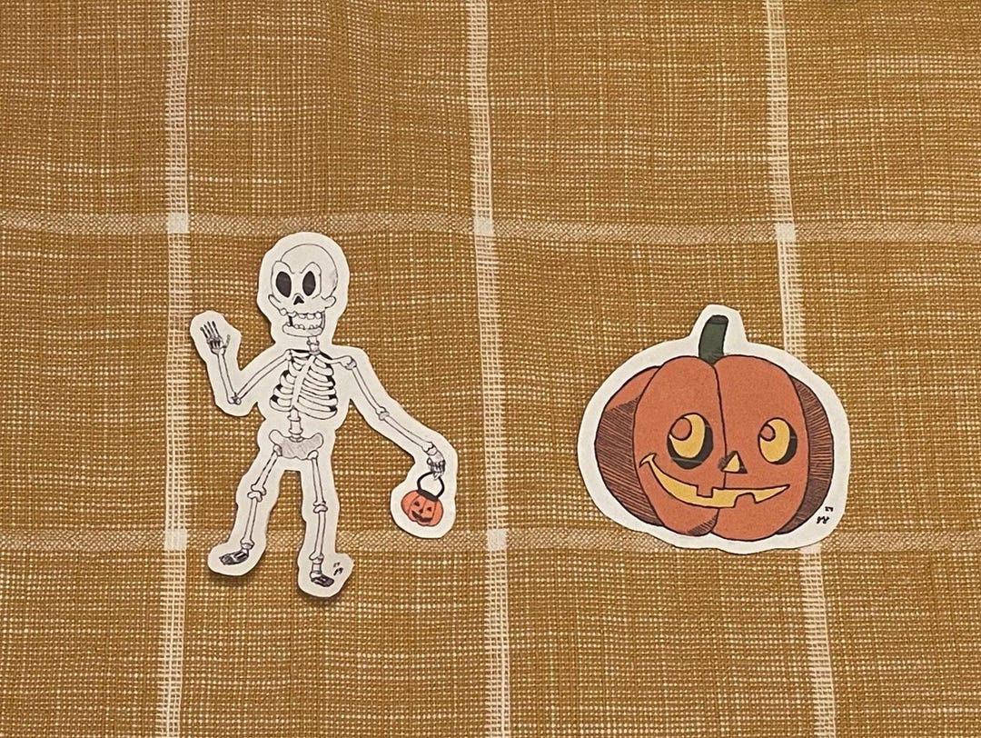 Halloween and Fall Themed Stickers - Etsy