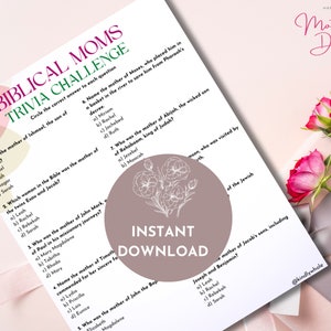 Mothers Day Trivia Printable Game, Fun Mothers Day Quiz for Adults ...