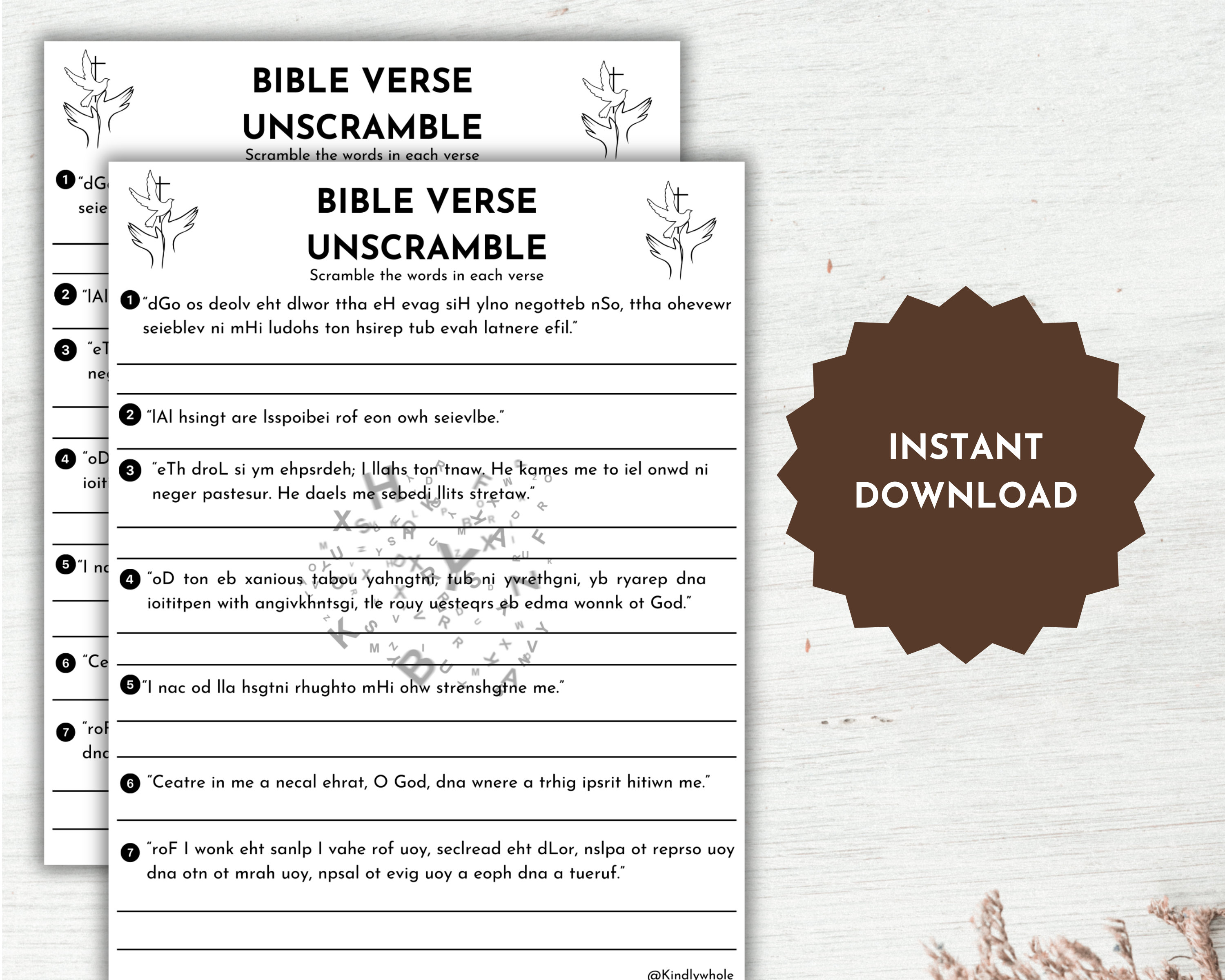 Bible Verse Unscramble Game, Printable Bible Games, Party Games ...