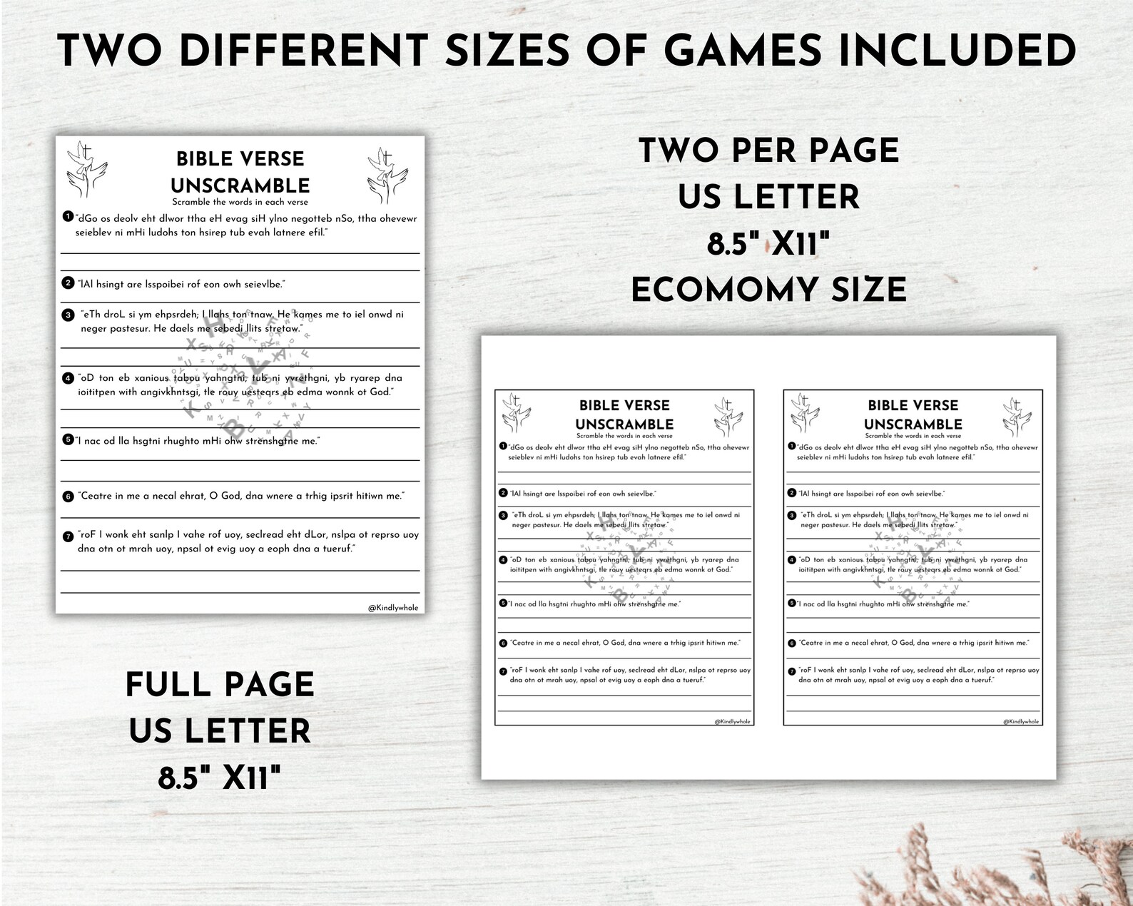 Bible Verse Unscramble Game: Fun Church Activity (digital Download) - Etsy