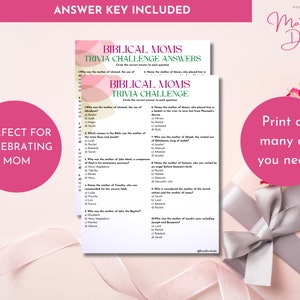 Mothers Day Trivia Printable Game, Fun Mothers Day Quiz for Adults ...