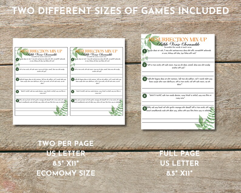 Easter Bible Verse Scramble Game, Printable Easter Games, Party Games ...