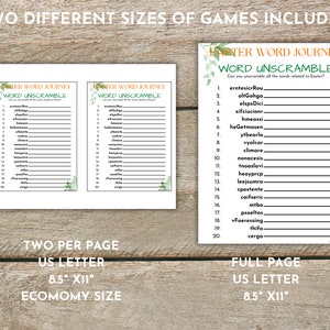 Christian Easter Sunday Bible Icebreaker Word Unscramble, 20 Bible ...