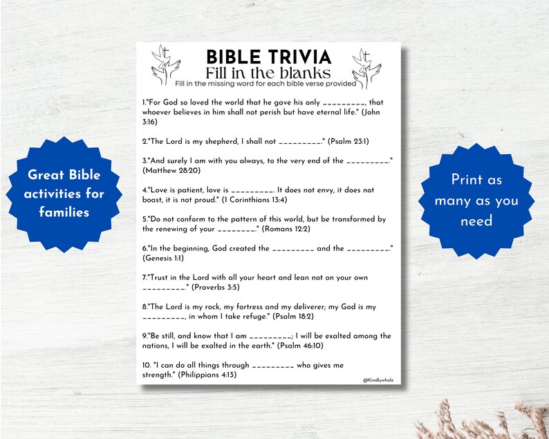 Bible Trivia Games BUNDLE, Bible Games for Youth Group, Women's ...