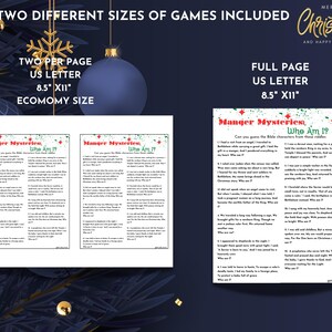 Nativity 'who Am I?' Christmas Game: Bible Character Riddles (digital ...