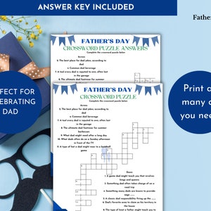 Fathers Day Bible Crossword Puzzle, Fathers Day Word Puzzle, Fathers ...