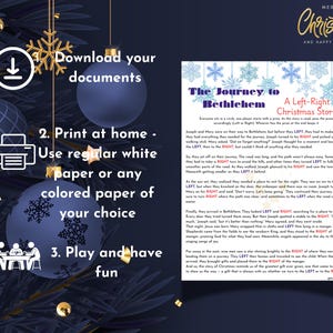 Nativity Story Christmas Game: Bible-based Left-right Activity (PDF) - Etsy