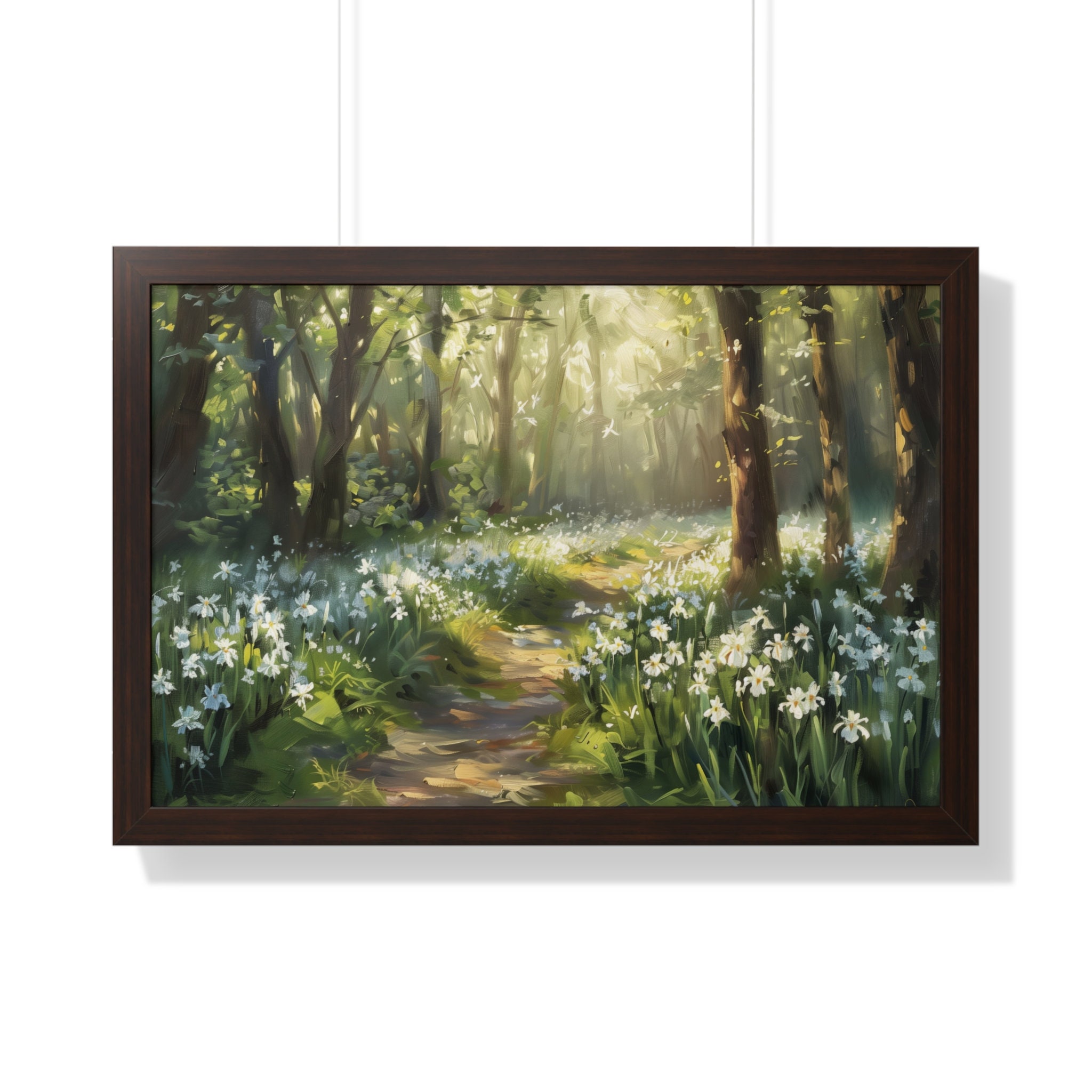 Downloadable Digital Print: Misty Iris Path Printable Vintage ...