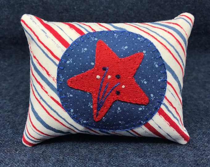 Kit; Patriotic Star Bowl Filler Wool Applique Kit Wool Felt Pattern ...
