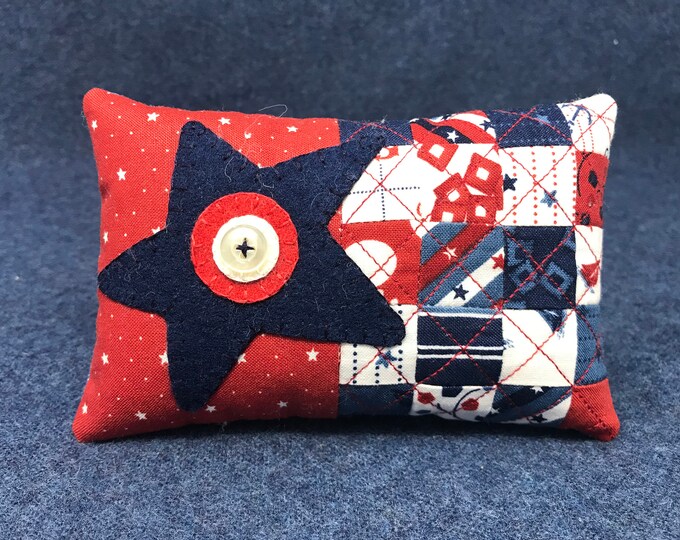 Kit; Patriotic Star Bowl Filler Wool Applique Kit Wool Felt Pattern ...