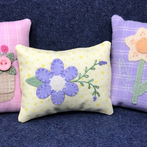 Kit Sweet Flower Bucket Bowl Filler Wool Applique Kit Wool Felt Pattern ...