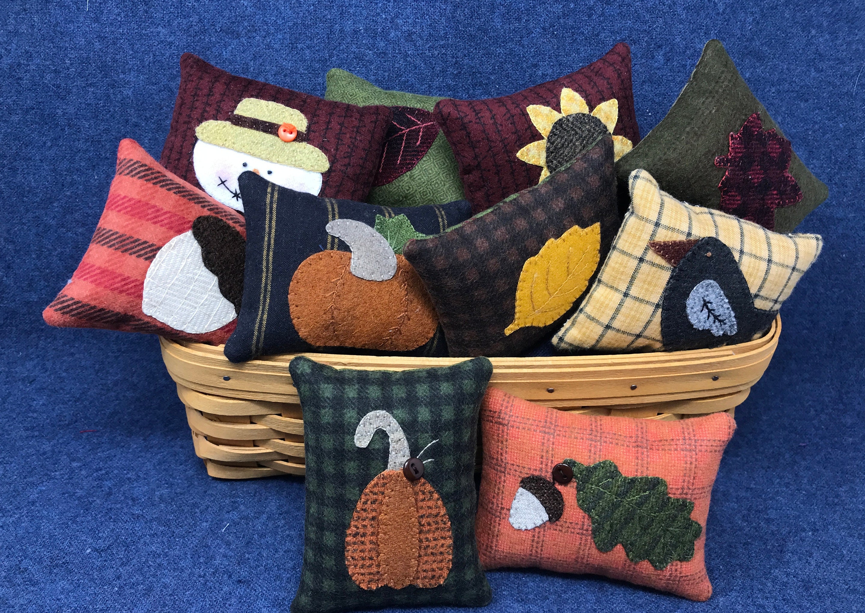 Kit Ultimate Set of Fall Bowl Fillers Wool Applique Kit Pattern Penny ...