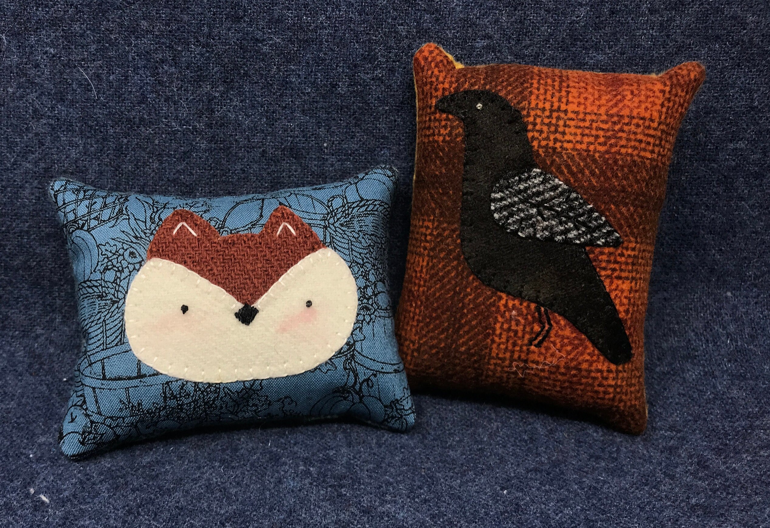 Kit Fun Fox Bowl Filler Wool Applique Kit Pattern Penny Rug - Etsy