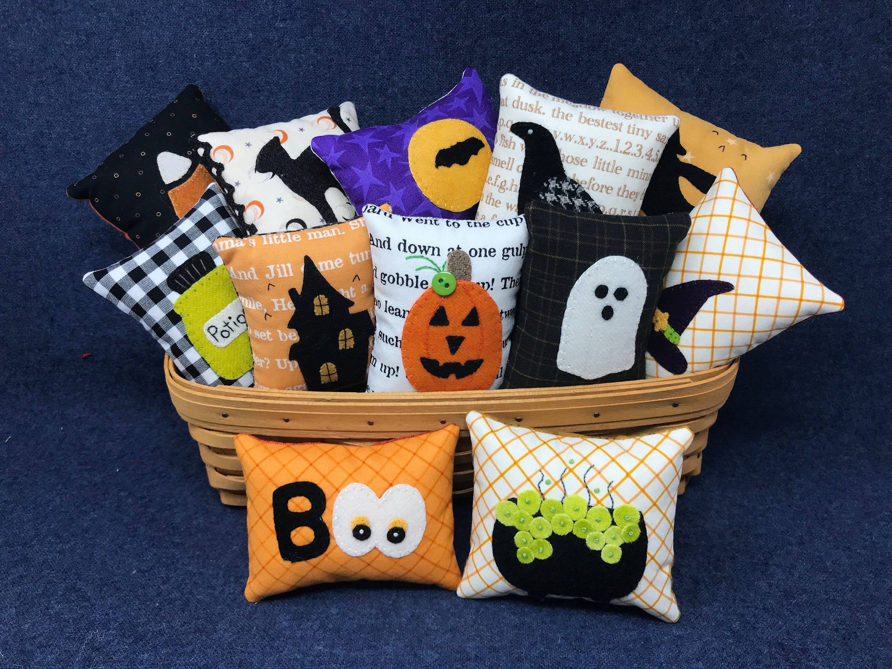 Kit; Ultimate Set of Halloween Bowl Fillers, Wool Applique Kit Penny ...