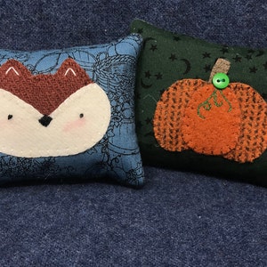 Kit; Fun Fox Bowl Filler Wool Applique Kit Pattern Penny Rug Wool Felt ...