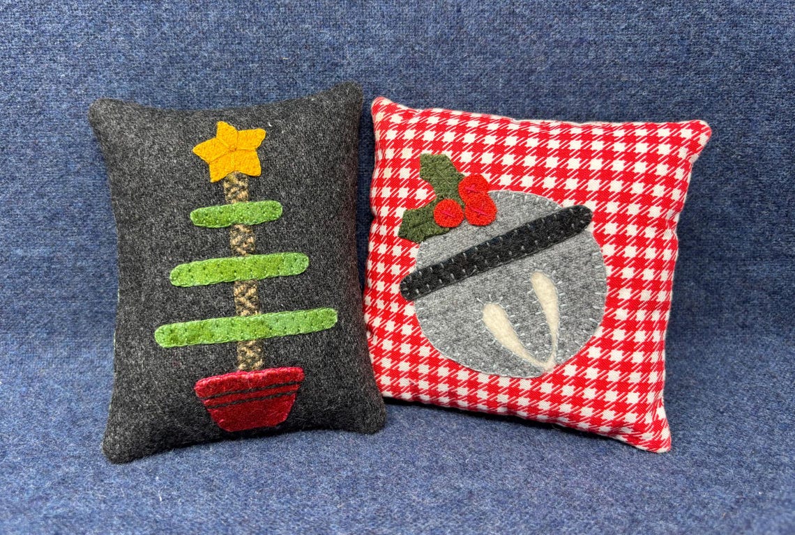 Kit; Fun Prim Tree Bowl Filler/ornament Wool Applique Kit Wool Felt ...