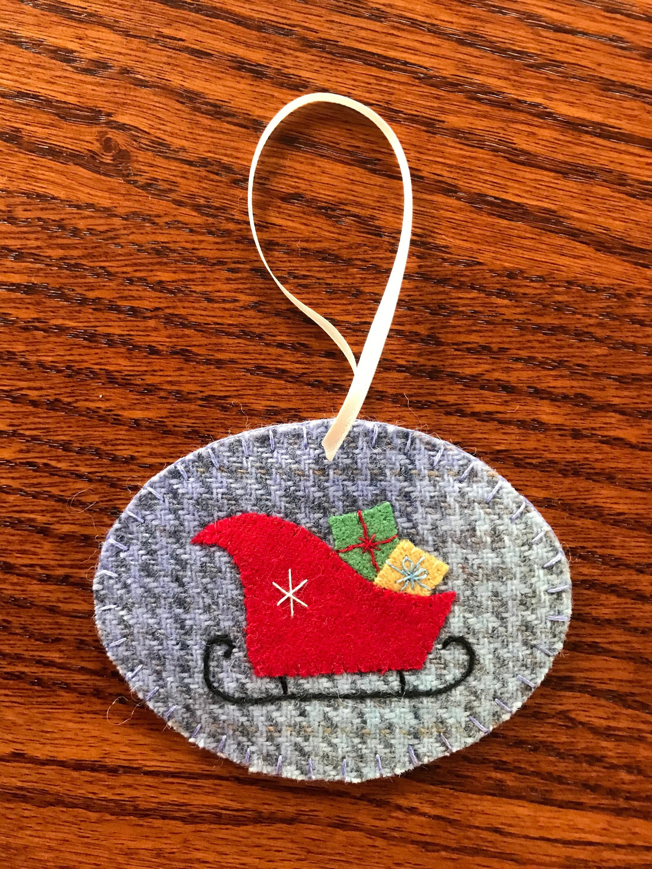 Sweet Santa sleigh full of packages ornaments beautifully | Etsy