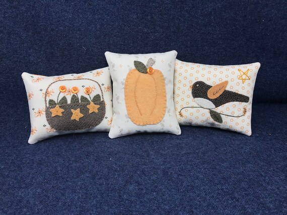 Kit Trio of Fun Fall Bowl Fillers Wool Applique Kit Pattern | Etsy