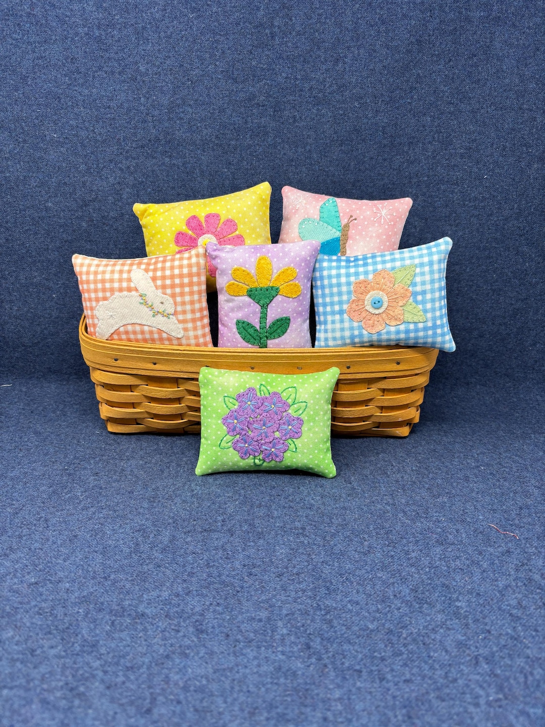 Kit; Fun Set of Springtime Bowl Fillers Wool Applique Kit Wool Felt ...