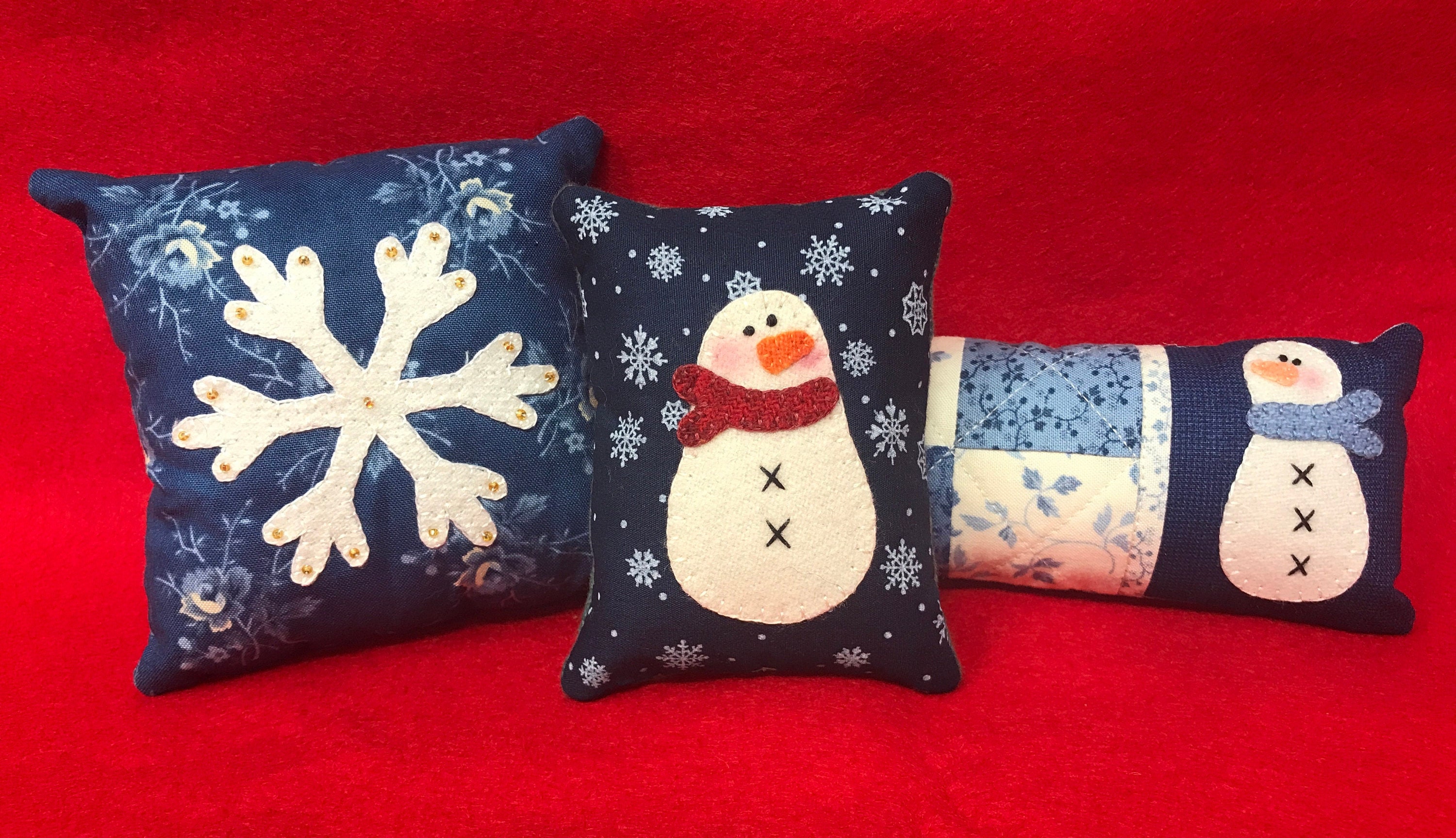 Kit Sweet Little Set of Winter Bowl Fillers Wool Applique Kit - Etsy