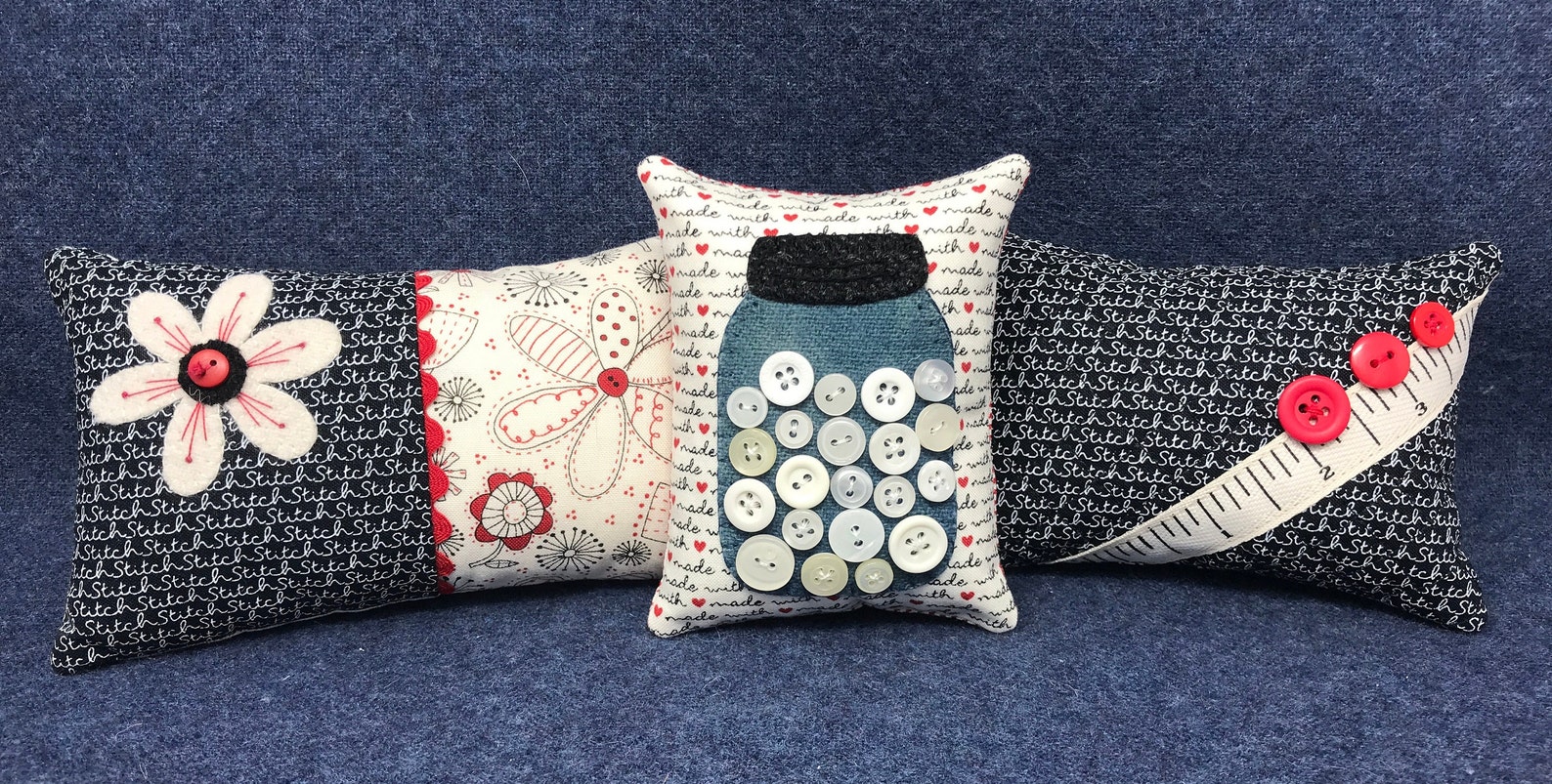 Kit Fun stitch Pincushion Great Fabrics Pattern - Etsy