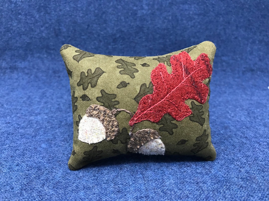 Kit; Sweet Acorn Bowl Filler, Wool Applique Kit Penny Rug Wool Felt ...