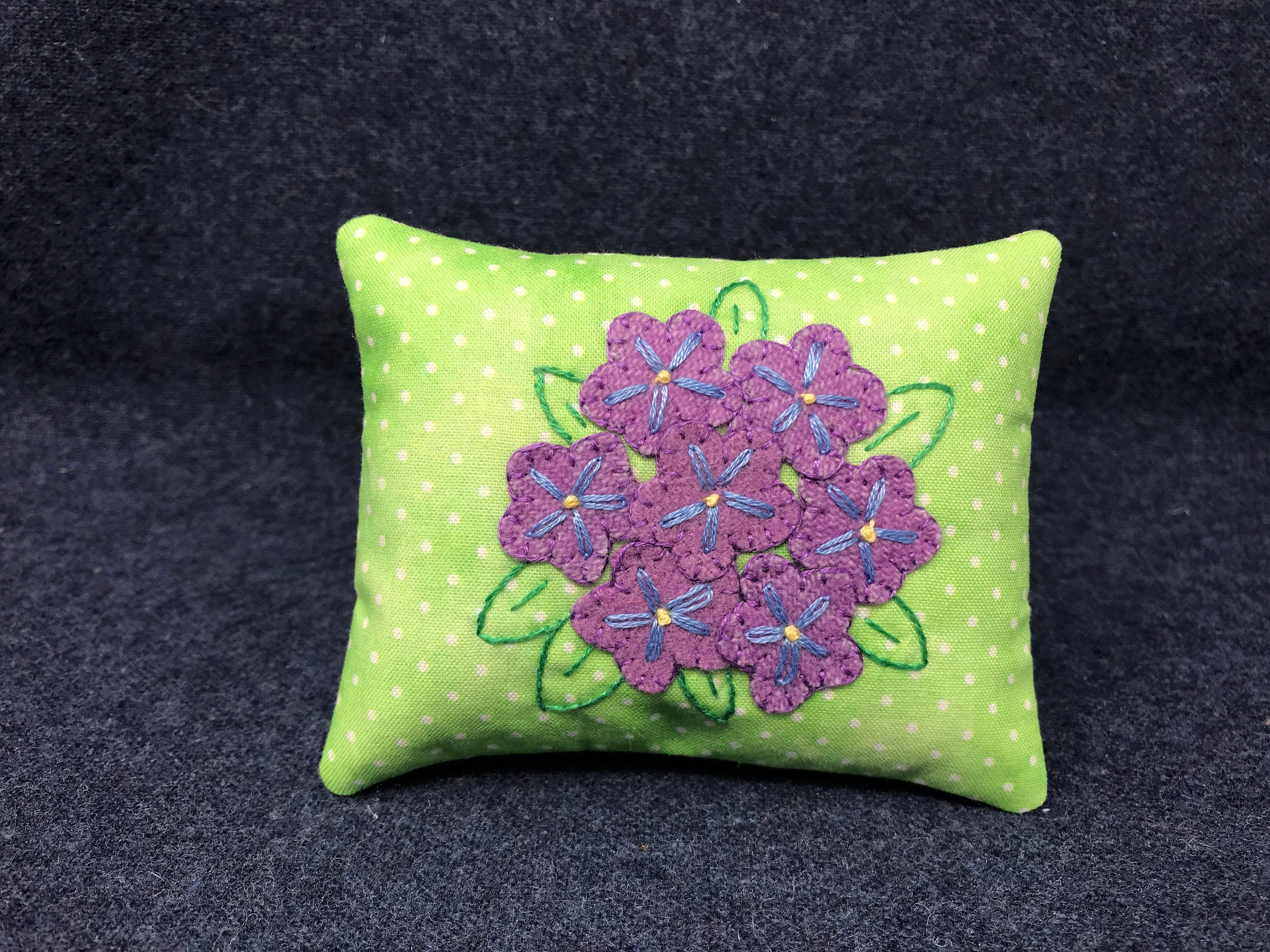 Kit; Sweet Forget Me Not Flower Bowl Filler Wool Applique Kit Wool Felt ...