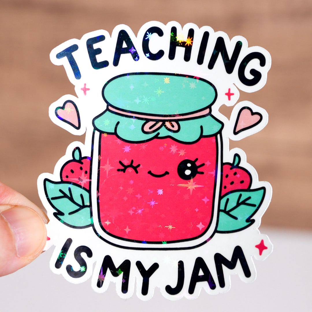 Teacher is My Jam Sticker, Special Education Teacher Sticker, Gift for ...