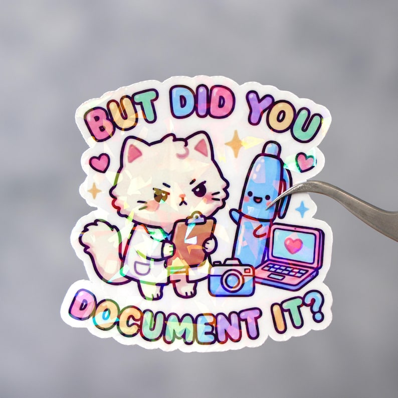 But Did You Document It Sticker, Waterproof Funny Decal, Gift for Adult ...
