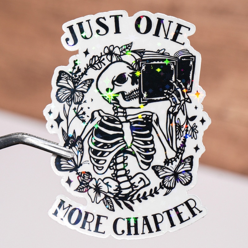 Book Sticker Skeleton - Etsy