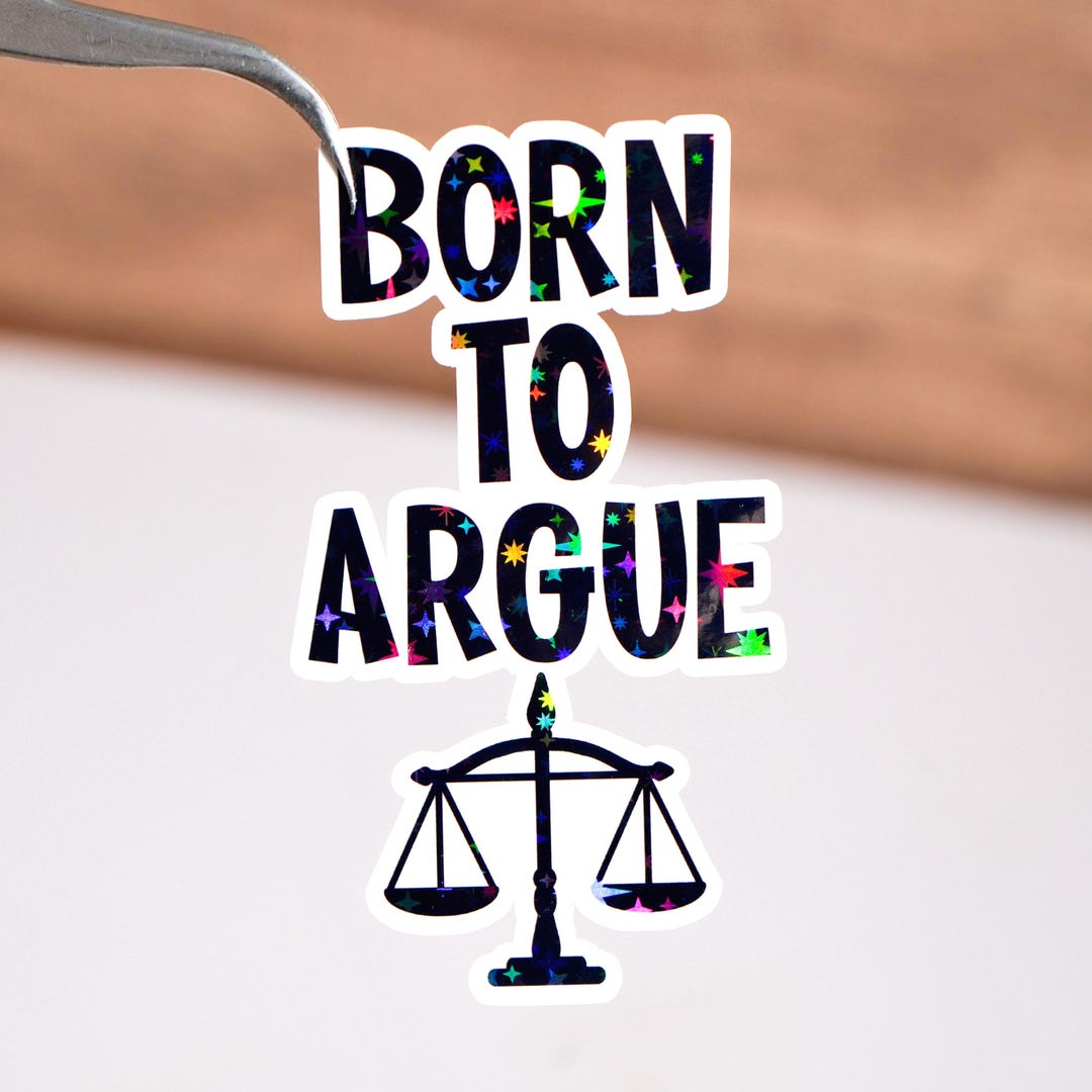 Born to Argue Sticker, Lawyer Decal, Women in Law, Law Student Graduate ...