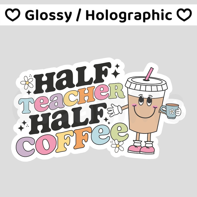Teacher Coffee Decal - Etsy