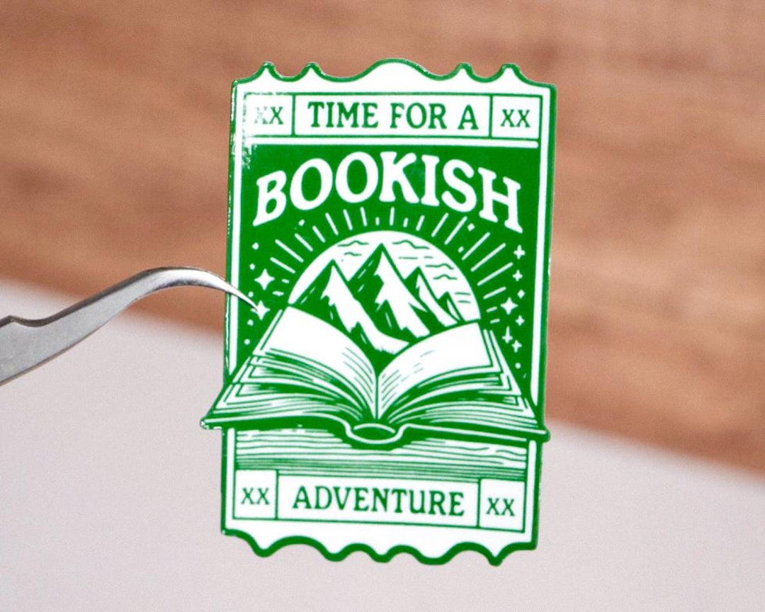 Time for a Bookish Adventure Book Sticker, Bookish Decoration, Booktok ...