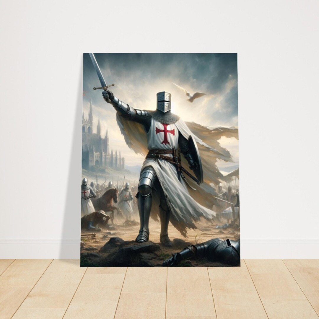 Templar Unframed Poster Premium Quality Digital Print Christian Wall ...