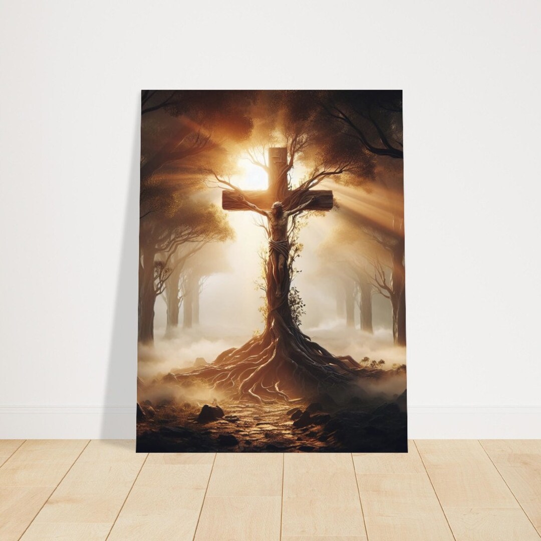 The Cross Unframed Poster Premium Quality Digital Print Christian Wall ...