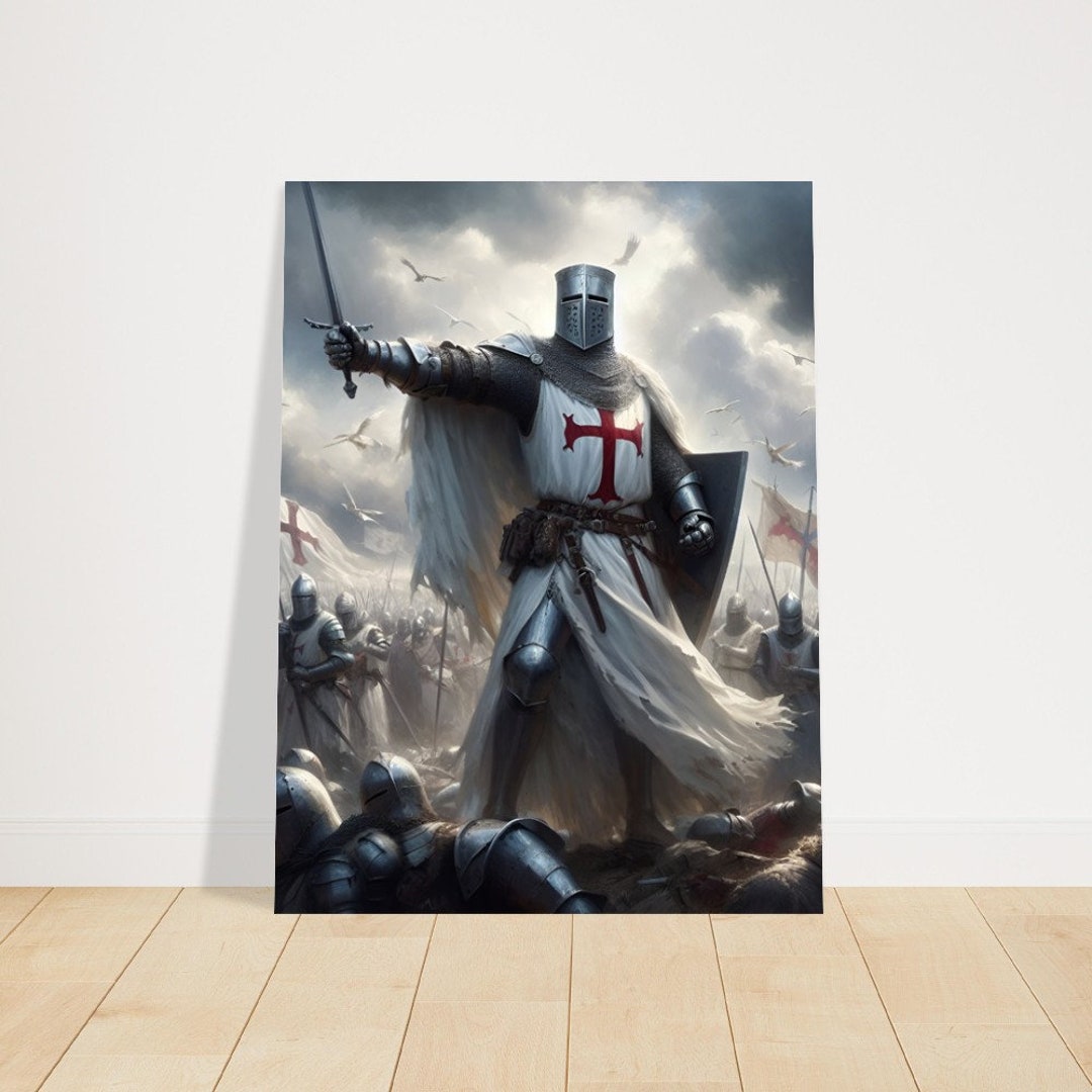 Templar Unframed Poster Premium Quality Digital Print Christian Wall ...