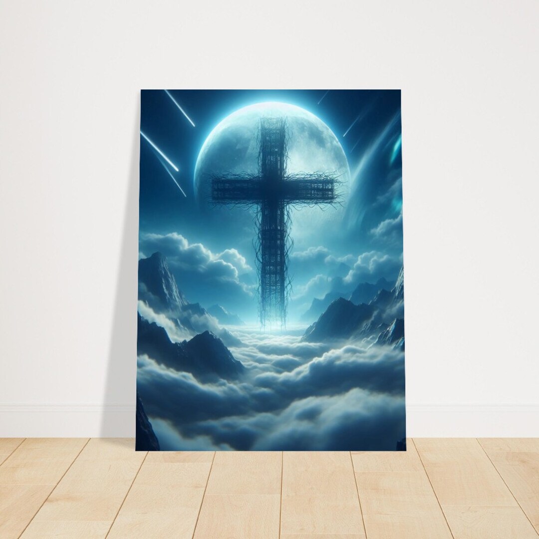 The Cross Unframed Poster Premium Quality Digital Print Christian Wall ...