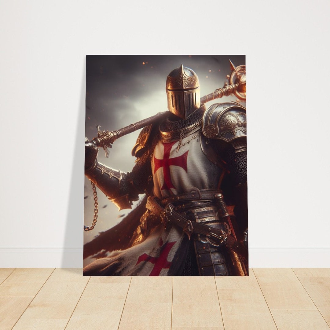 Templar Unframed Poster Premium Quality Digital Print Christian Wall ...