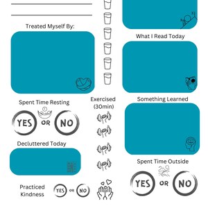 Self-care, Journal, Planner, Self Improvement, Printable, Worksheet - Etsy