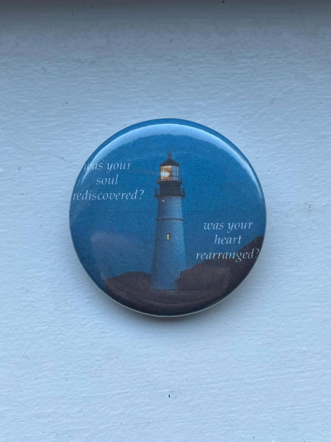 Noah Kahan Maine Lighthouse Button - Etsy