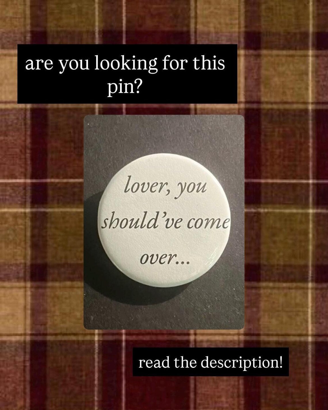 Jeff Buckley ‘lover, You Should’ve Come Over’ Button - Etsy